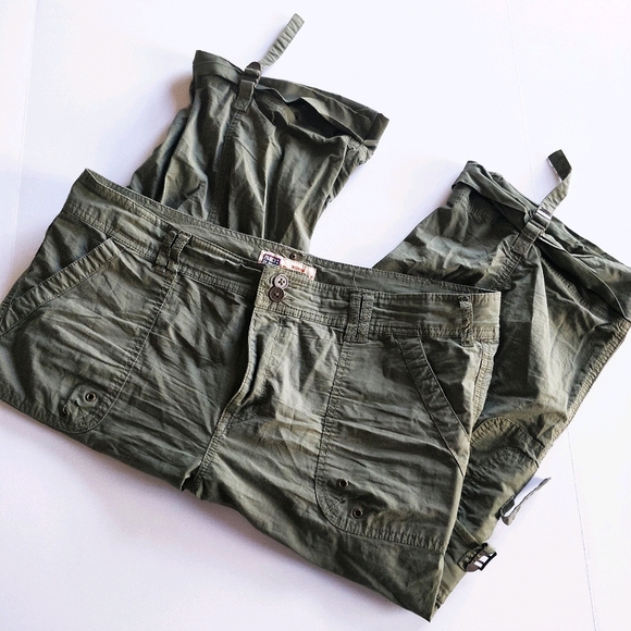 Faded Glory | Pants & Jumpsuits | Army Green Capris | Poshmark